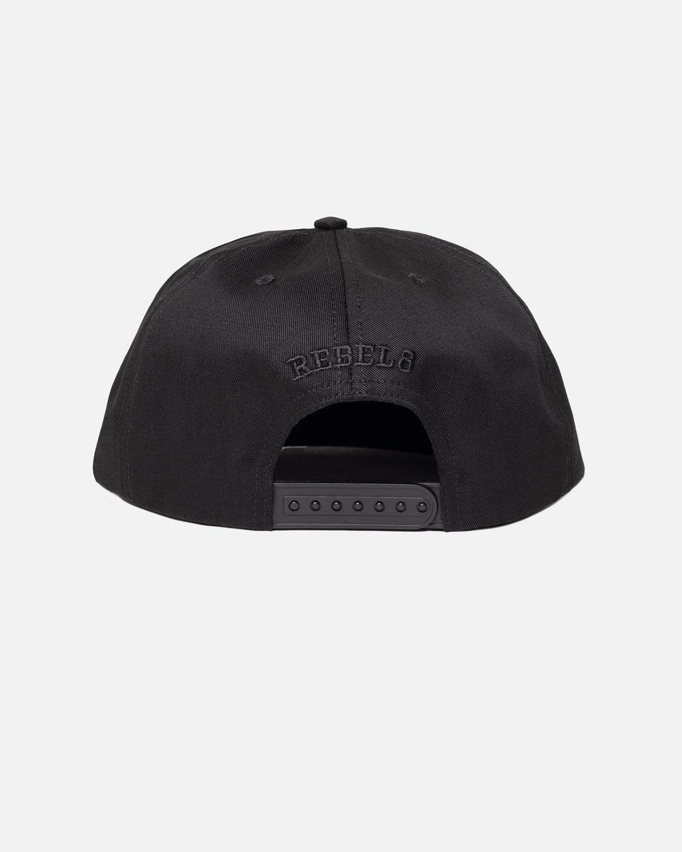 Black On Black U.S.A. Snapback – REBEL8®