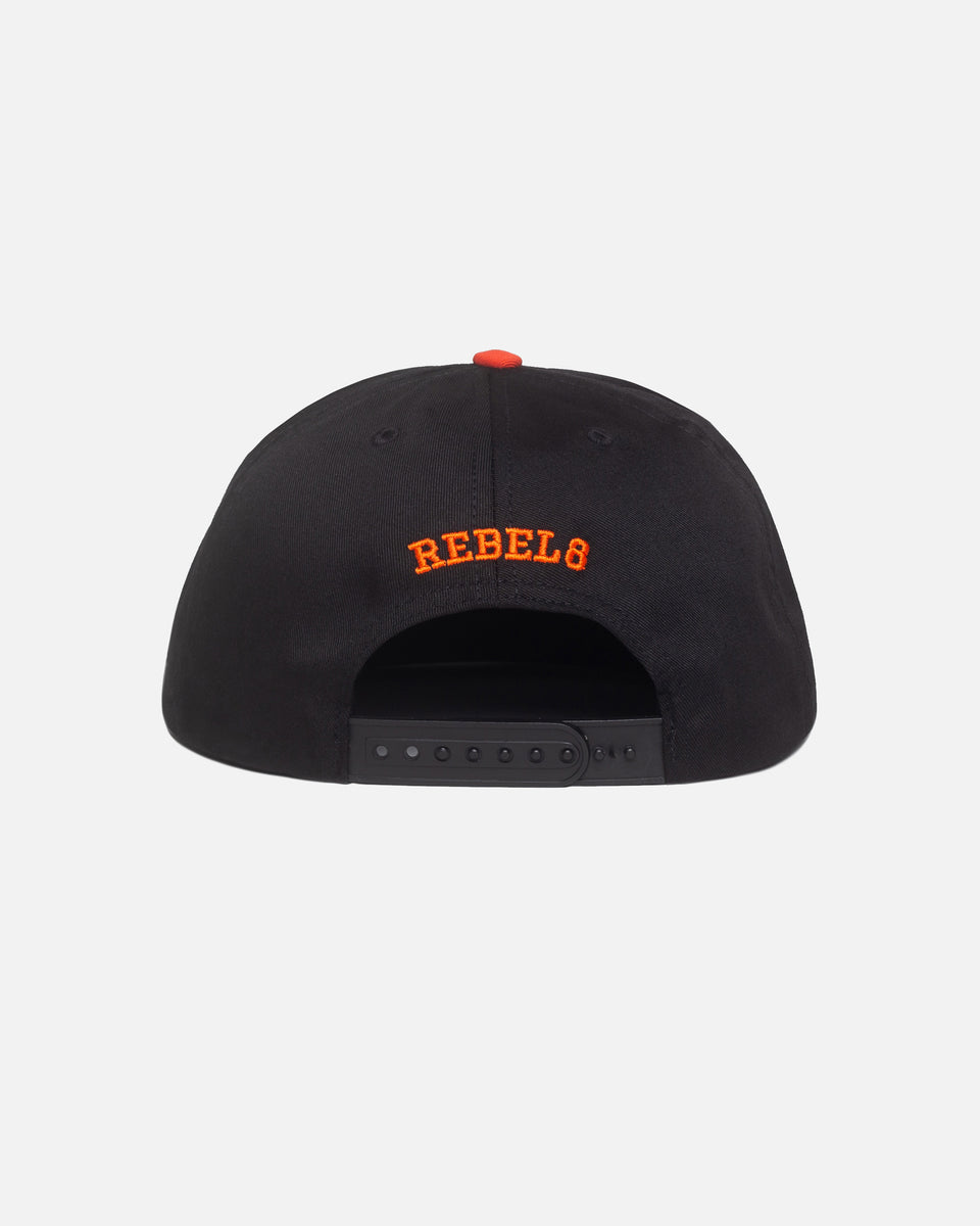 8 Logo Outline U.S.A. Snapback – REBEL8®